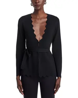 Elie Tahari Serenda Belted Sweater