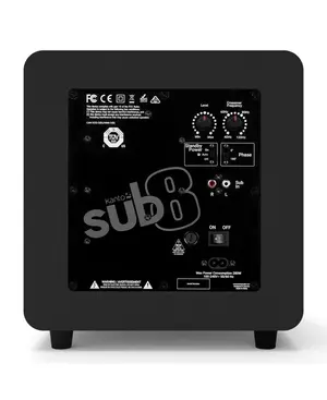 KANTO Sub8 8" Sealed Powered Subwoofer - Matte Black