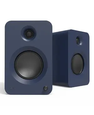 KANTO Ren Powered Bluetooth Bookshelf Speakers Pair - Dark Blue