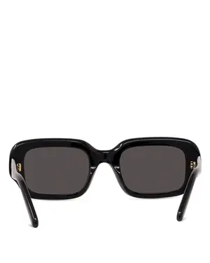 Loewe Slim Rectangular Sunglasses, 54mm - Black/smoke
