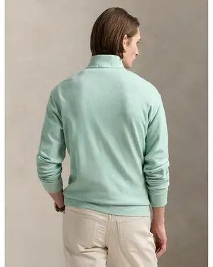 Polo Ralph Lauren Luxury Double Knit Jacquard Quarter Zip Pullover