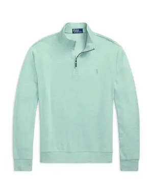 Polo Ralph Lauren Luxury Double Knit Jacquard Quarter Zip Pullover