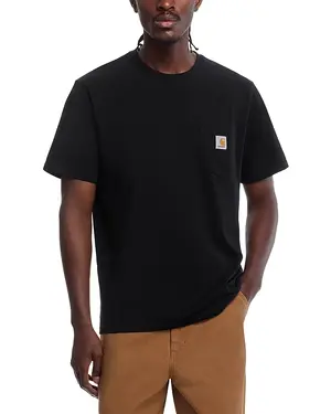 Carhartt Work In Progress Carhartt Logo Pocket Tee - Black