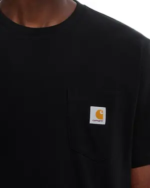Carhartt Work In Progress Carhartt Logo Pocket Tee - Black
