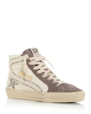GOLDEN GOOSE Slide High-top Sneakers - Whitecinde