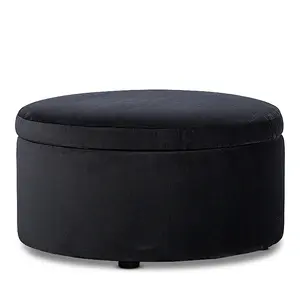 Bloomingdale'S Alta Medium Round Storage Ottoman, In Fabric - Amici Sand