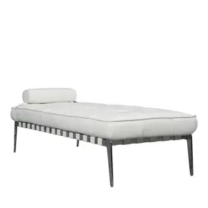 VIOLINO Gloria Leather Daybed - Torello White