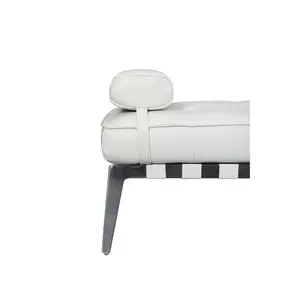 VIOLINO Gloria Leather Daybed - Torello White