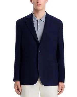 Vince Wool Pique Jersey Slim Fit Unstructured Sport Coat