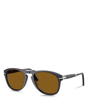 Persol Folding Aviator Sunglasses - Brown
