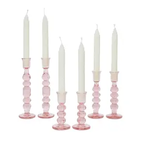 JULISKA Provence 9 Candlestick, Set Of 2 - Blush