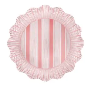 JULISKA Cabana Stripe Melamine Dinner Plate, Set Of 4 - Assorted