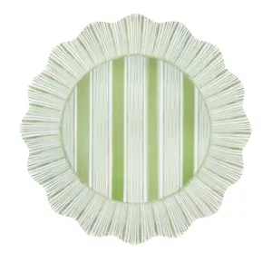 JULISKA Cabana Stripe Melamine Dinner Plate, Set Of 4 - Assorted