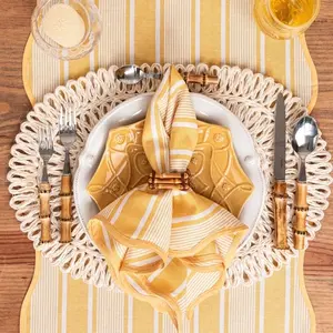 JULISKA Straw Loop Oval Placemat - Whitewash