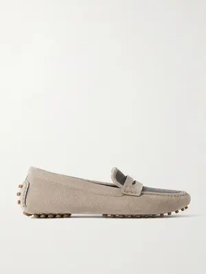 Brunello Cucinelli Bead-embellished Loafers