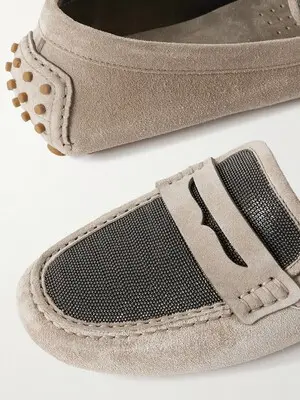 Brunello Cucinelli Bead-embellished Loafers