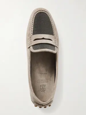 Brunello Cucinelli Bead-embellished Loafers