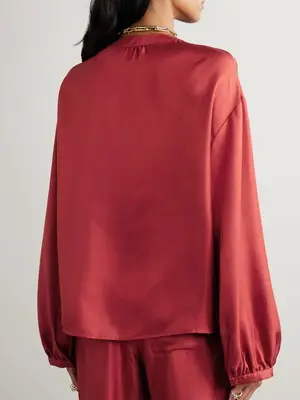 Loulou De Saison Lea Silk Blouse
