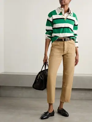 Polo Ralph Lauren The Ricky Cropped Straight-leg Trousers - Neutrals