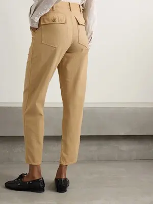 Polo Ralph Lauren The Ricky Cropped Straight-leg Trousers - Neutrals