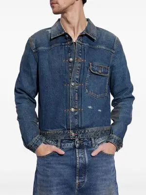 Palm Angels Denim Trucker Jacket - Blue