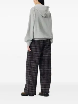 STUDIO TOMBOY Tartan Check Wide-leg Trousers