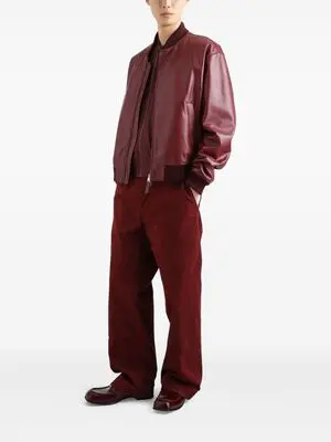 Dolce & Gabbana Zip-up Bomber Jacket - Red