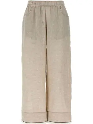 Brunello Cucinelli Logo Pants For Women