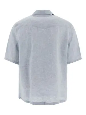 Brunello Cucinelli Linen Shirt - Blue