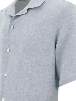 Brunello Cucinelli Linen Shirt - Blue