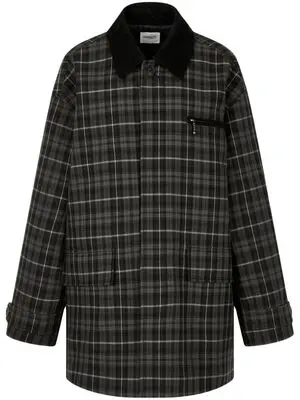 STUDIO TOMBOY Tartan Check Single-breasted Coat