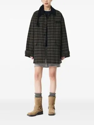 STUDIO TOMBOY Tartan Check Single-breasted Coat