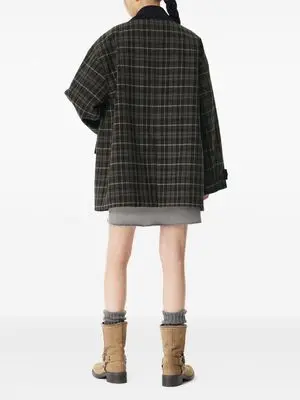 STUDIO TOMBOY Tartan Check Single-breasted Coat