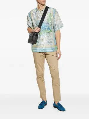 Etro Cotton Trousers - Neutrals