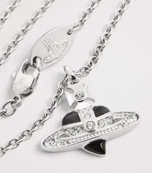 VIVIENNE WESTWOOD Diamante Heart Necklace