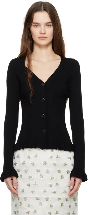 Cecilie Bahnsen Cecilie Bahnsen Cassia Cardigan - Black