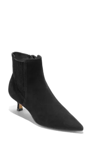Cole Haan Marcy Pointed Toe Bootie - Black Suede