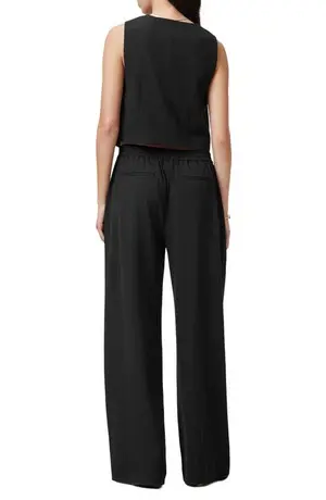 ALLSAINTS Aleida Wide Leg Trousers - Black