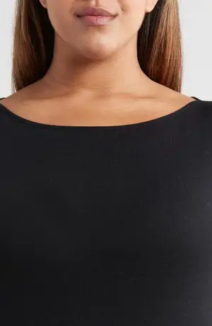 Caslon Boat Neck Long Sleeve Tee