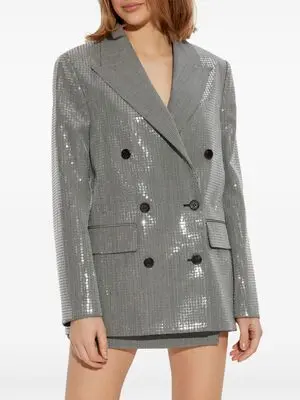 GOLDEN GOOSE Sequinned Blazer - Silver