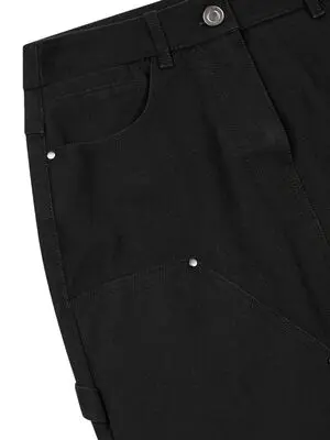 STUDIO TOMBOY Cotton Seam-detail Maxi Skirt - Black