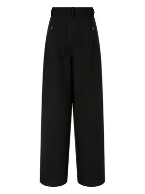 STUDIO TOMBOY Rear-pocket Trousers - Black