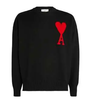 Ami Paris Drop Shoulder Sweaters For Men
