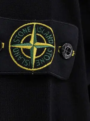 Stone Island Crew Neck Sweater - Black