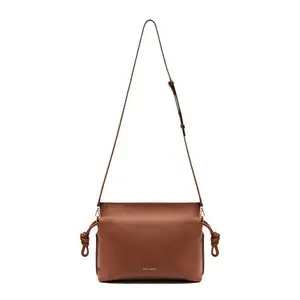 ESIN AKAN 3-in-1 Midi Emma Leather Crossbody Bag - Nutshell