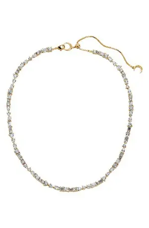 Lili Claspe Mavis Tennis Necklace - Gold