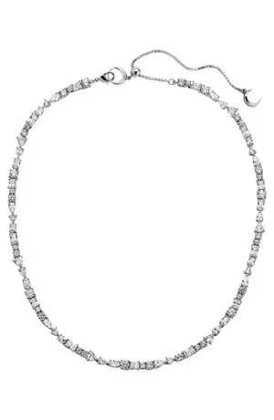 Lili Claspe Mavis Tennis Necklace - Silver