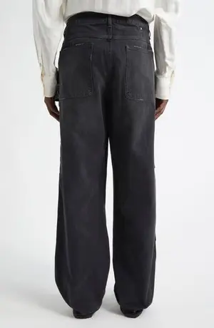 GOLDEN GOOSE Journey Painter Pants - Black