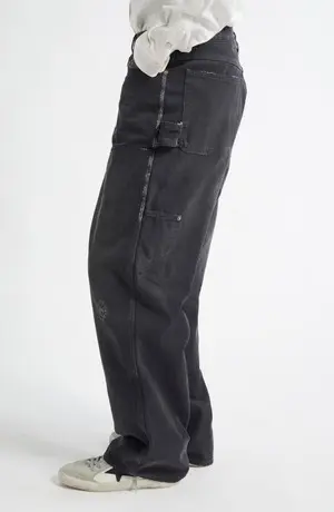 GOLDEN GOOSE Journey Painter Pants - Black