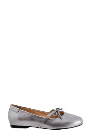 Trotters Carissa Ballet Flat - Pewter